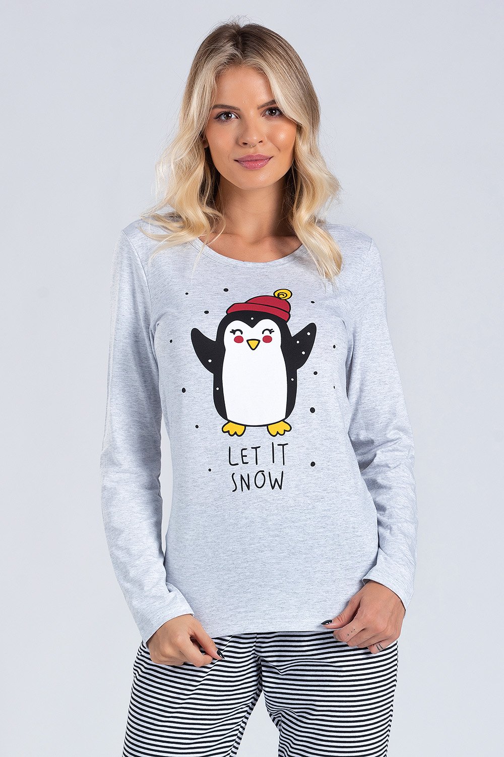 Pijama Feminino Adulto Manga Longa Bela Notte