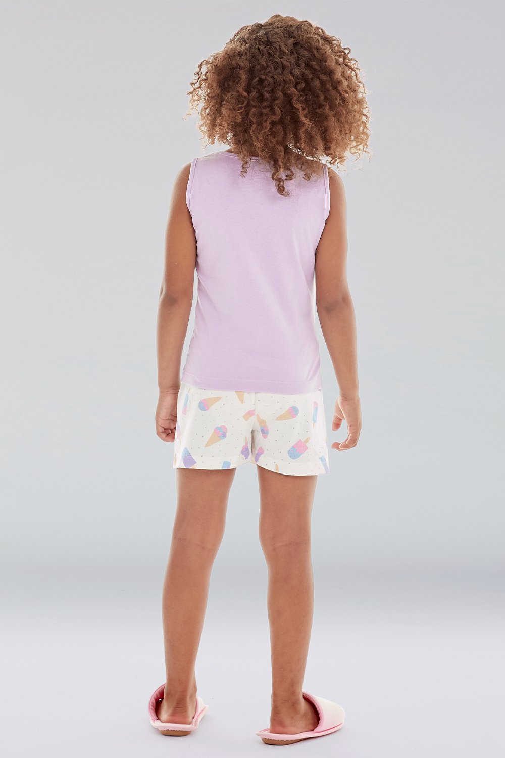 Pijama Feminino Juvenil Regata Sorvete - Bela Notte